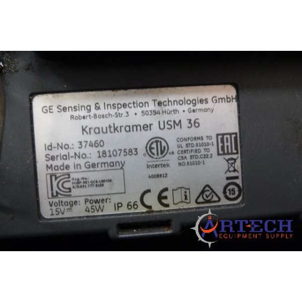 USED GE Inspection Technologies USM 36 Ultrasonic Flaw Detector